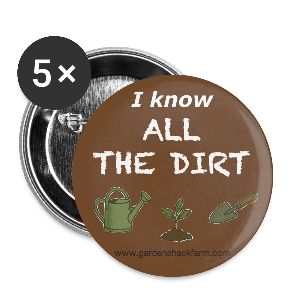 Buttons small 1'' (5-pack) – Garden Shack Farm